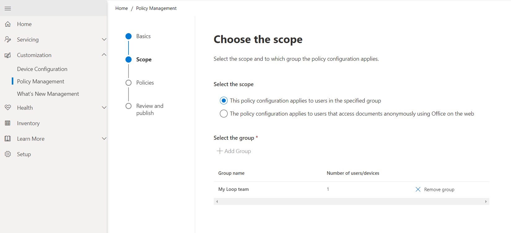 How to activate the Microsoft Loop preview for your organization