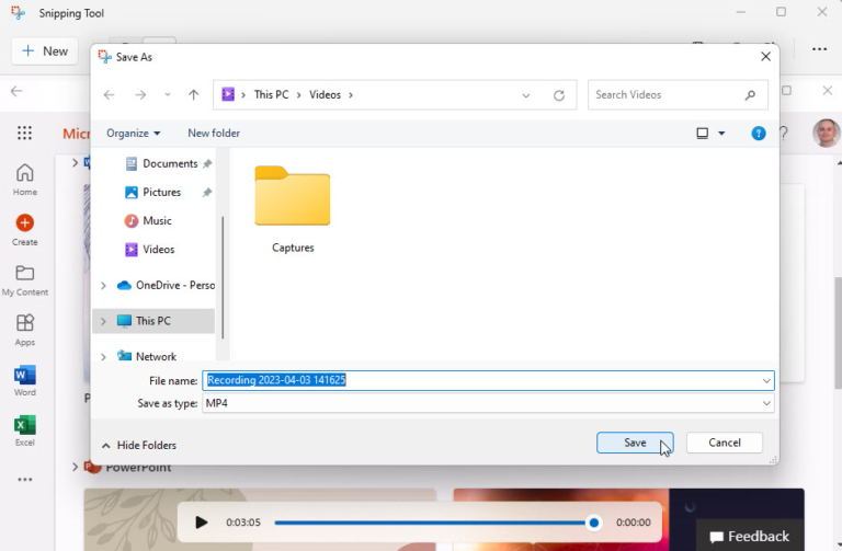 How to record your screen in Windows 11 with the Snipping Tool