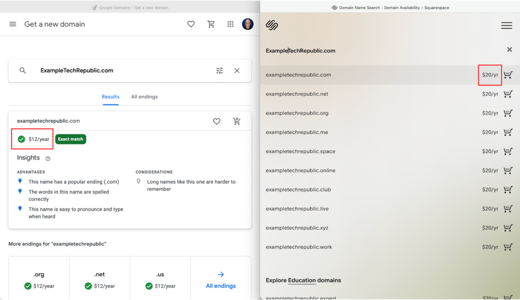 What Google Domains Customers Should Know About Squarespace Sale