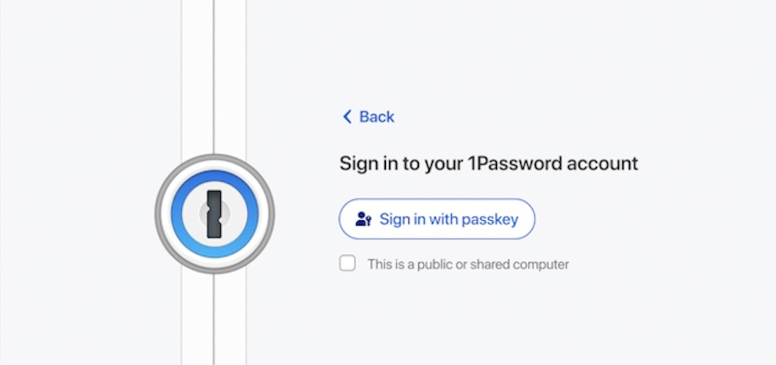 1Password enables passkeys — a new option from passwords