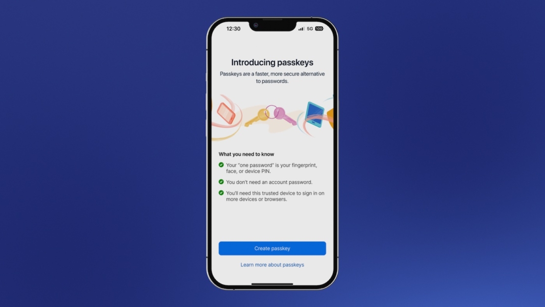 1Password enables passkeys — a new option from passwords