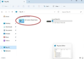 How to add Control Panel access to File Explorer in Windows 11