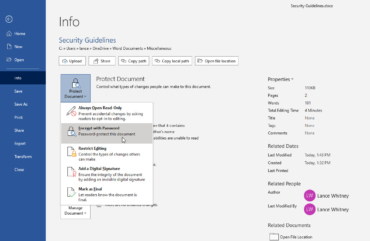 Different Methods To Secure Your Microsoft Word Documents