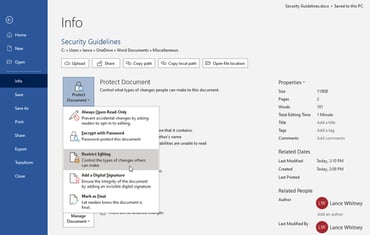 Different Methods To Secure Your Microsoft Word Documents