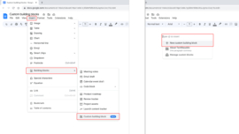 How to Use Custom Building Blocks & Variables in Google Docs