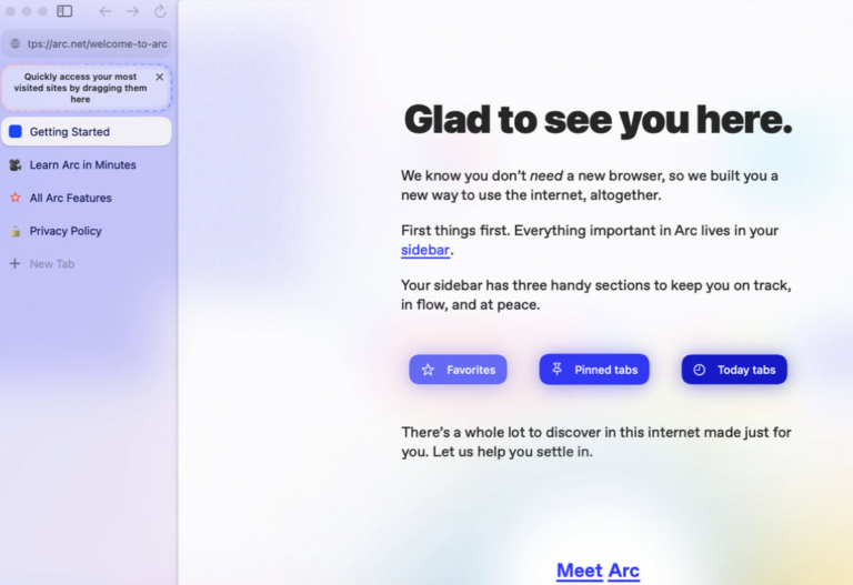 How to Use the Arc Browser on a Mac
