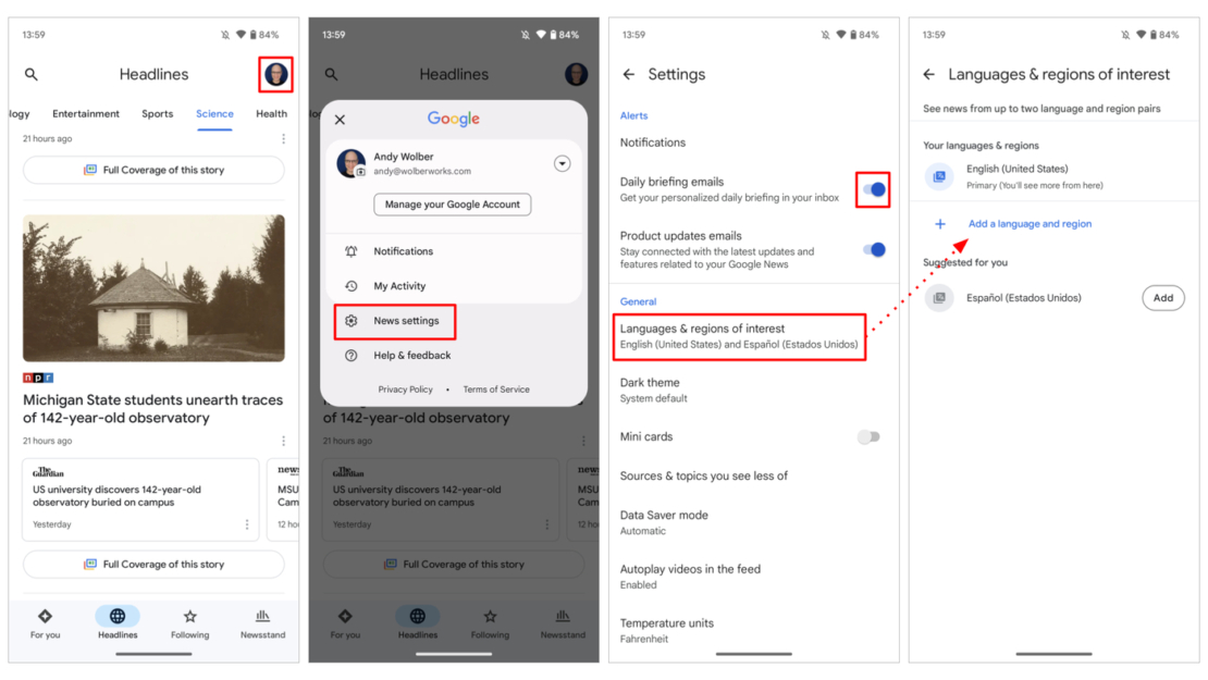 How to Customize Your Google News Feed