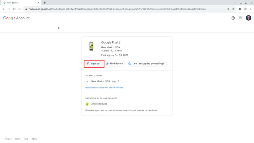 How to Remove a Lost Device From Your Google Account