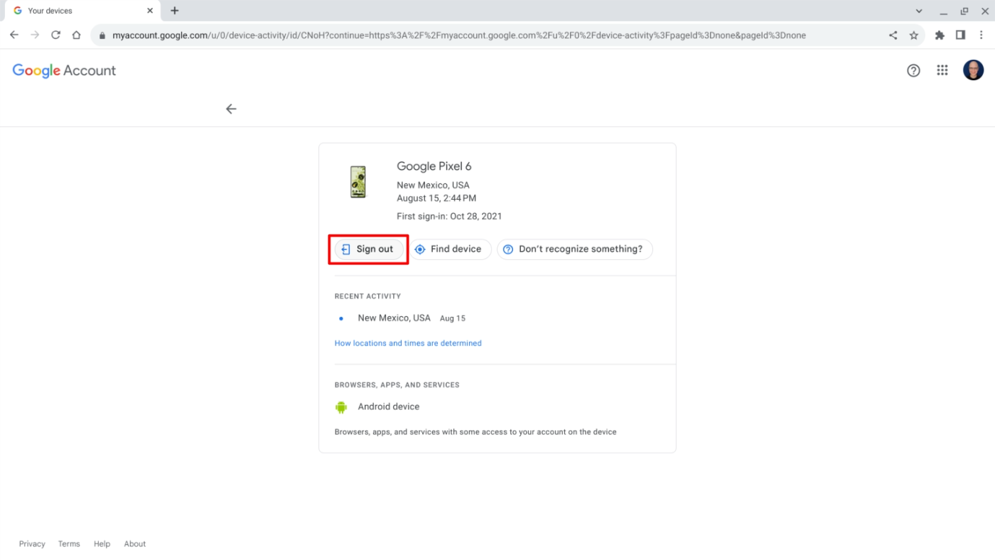 How to Remove a Lost Device From Your Google Account