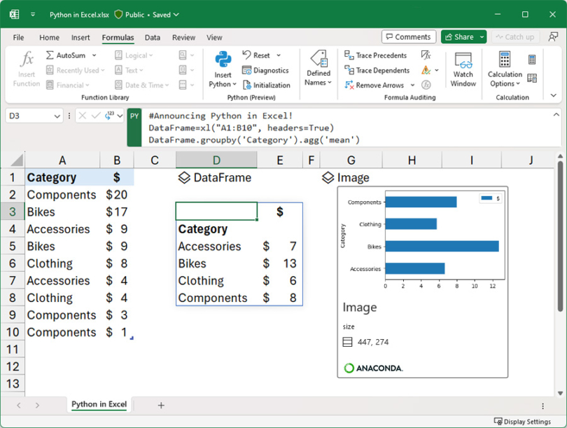 Microsoft Introduces Python in Excel