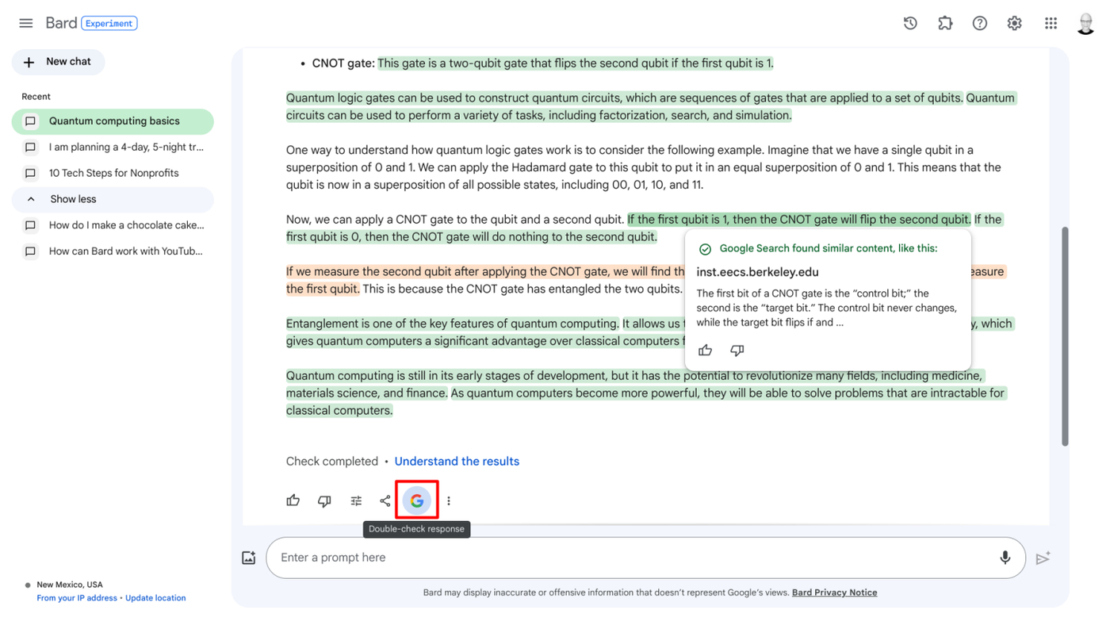 Google Bard Gets Expanded Search and Share Features