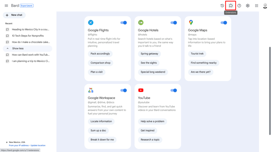 Google Bard 獲得擴展的搜索和共享功能 - Flnug.com