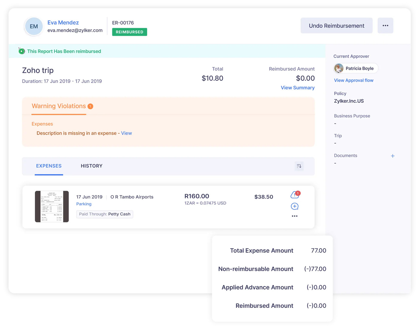 Zoho Expense Review: Features, Pricing and More