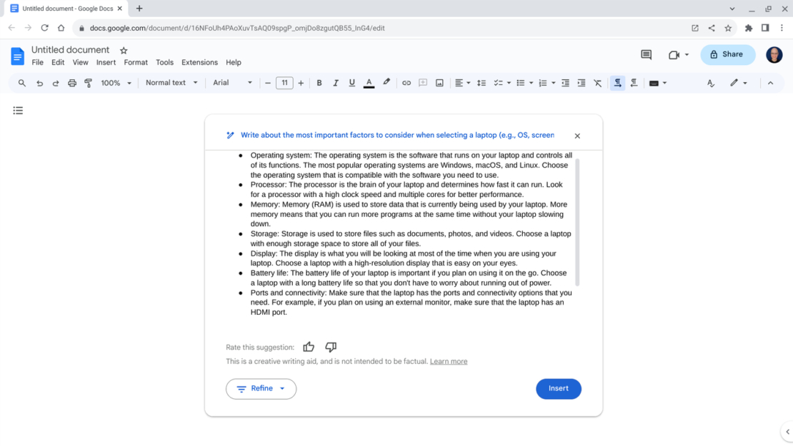 How to Make the Most of Duet AI in Google Docs