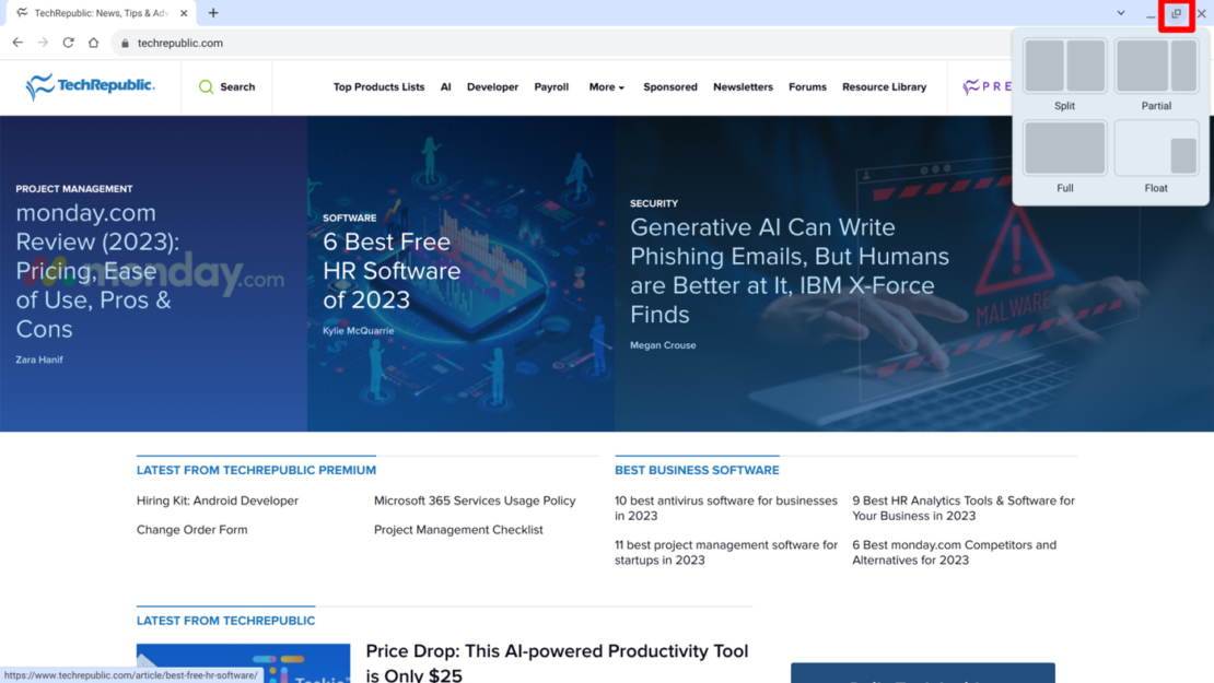 ChromeOS Guide: How to Use Hidden Browser Window Controls