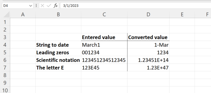 How to Control Data Conversions in Excel for Windows and Mac