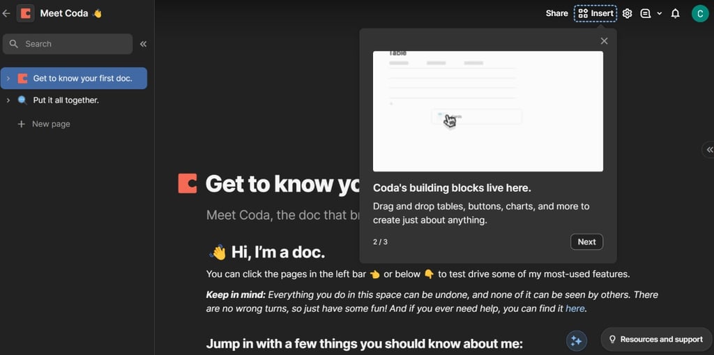 Coda.io Review: Features, Pricing and Alternatives