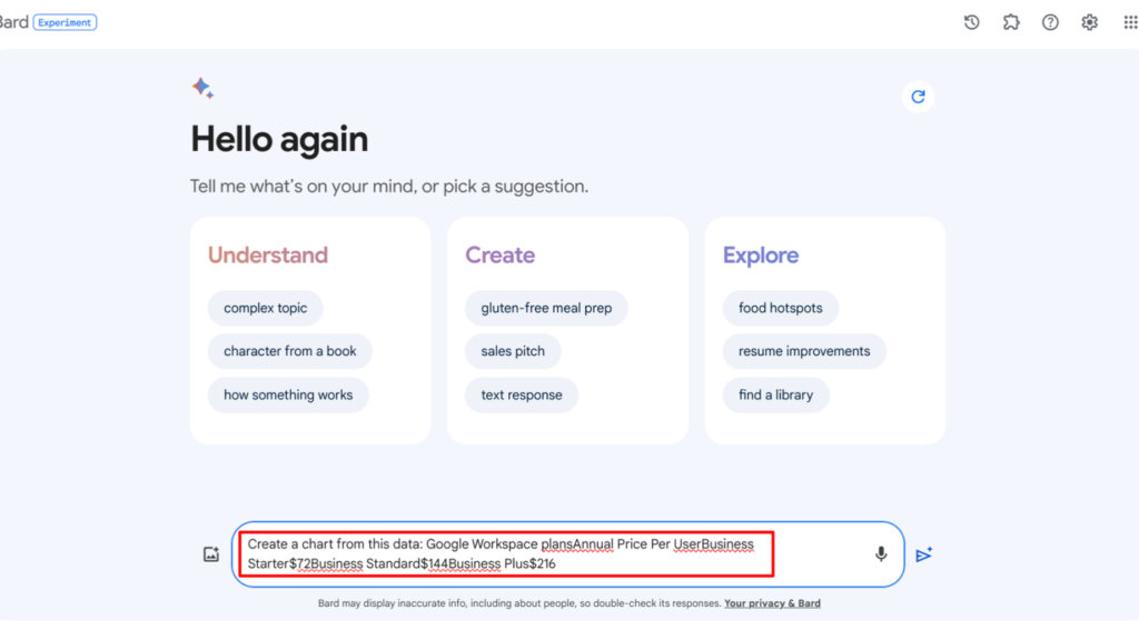 How to Create Charts with Google Bard (Step-by-Step Tutorial)