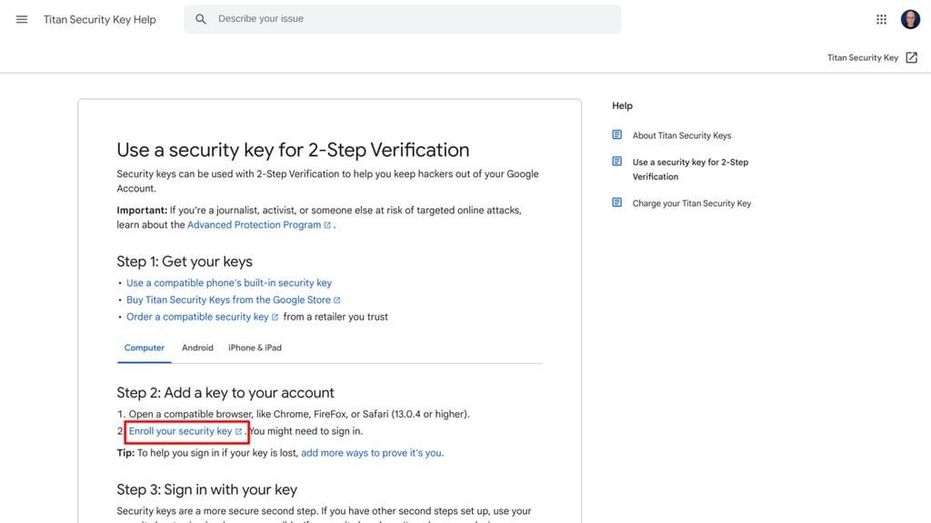 How to Use Google's Titan Security Keys With Passkey Support