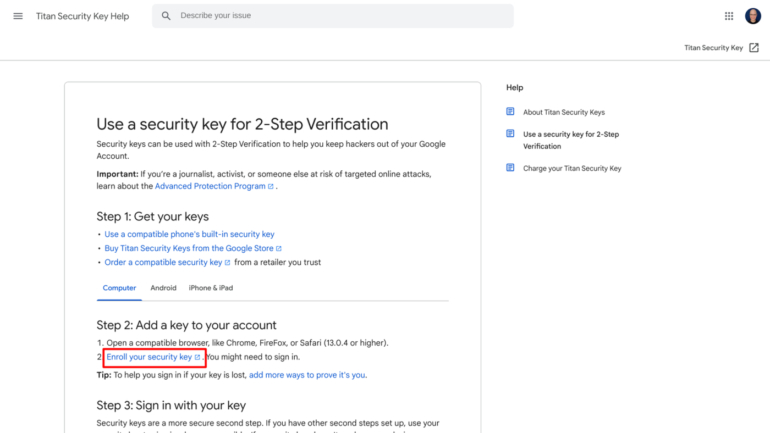How to Use Google's Titan Security Keys With Passkey Support