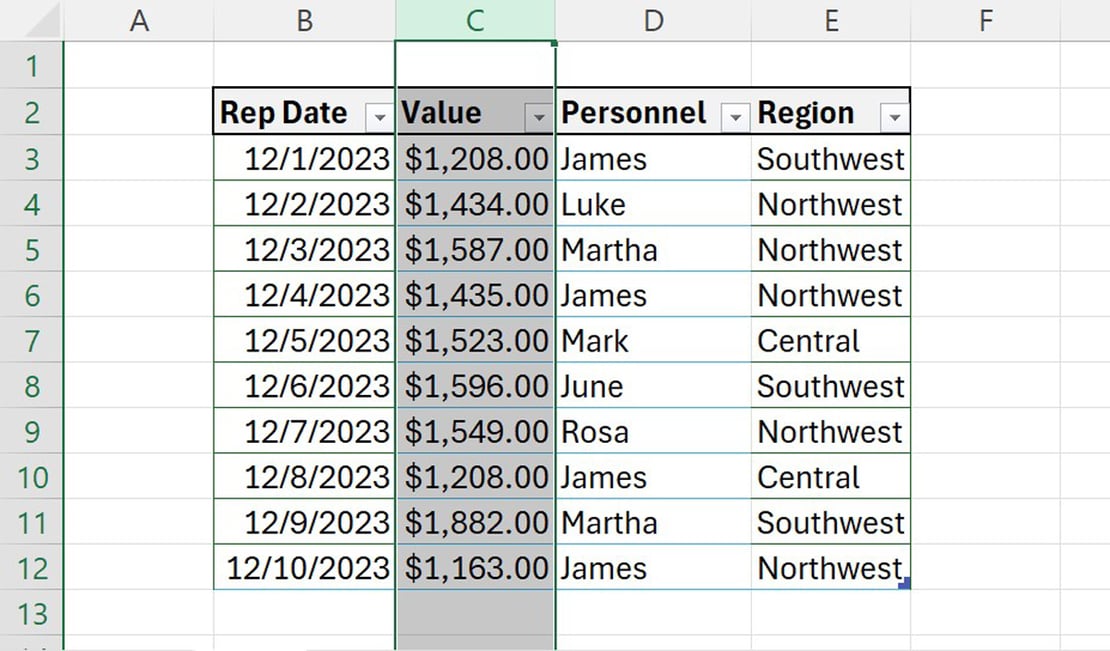 How to Hide and Unhide Columns in Excel