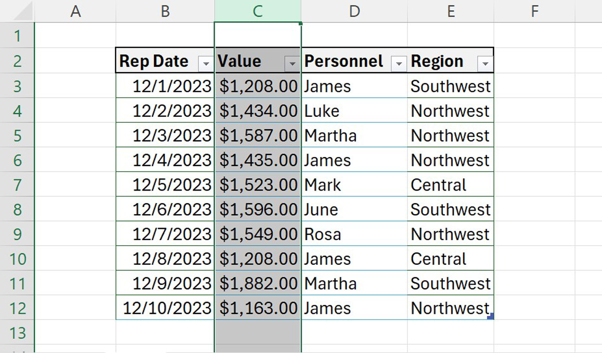 How to Hide and Unhide Columns in Excel