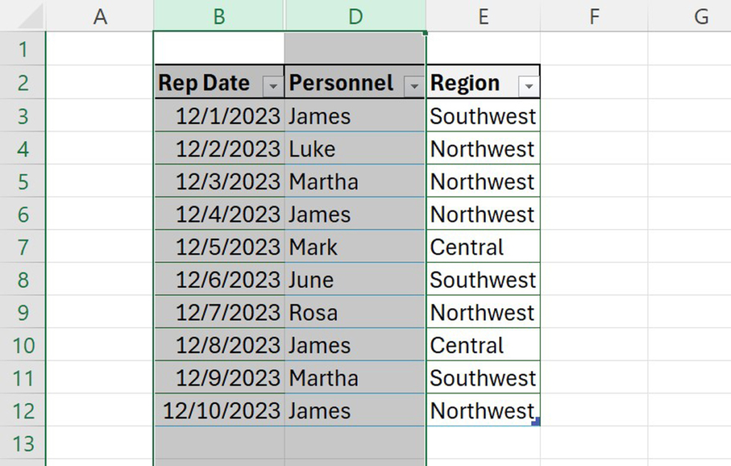 How to Hide and Unhide Columns in Excel