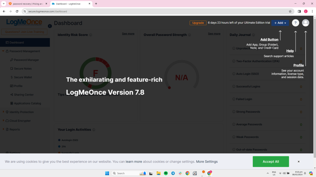 How to Use LogMeOnce Step-by-Step Guide