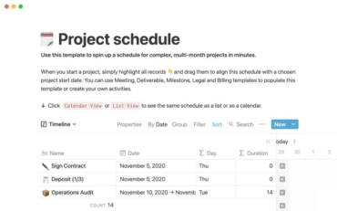 15 Best Project Scheduling Software