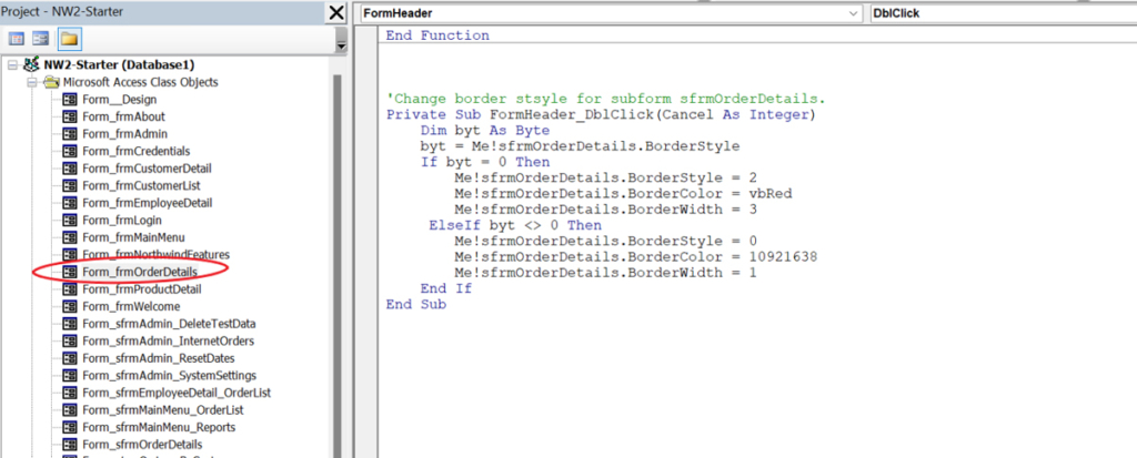 How to Reference an Access Subform