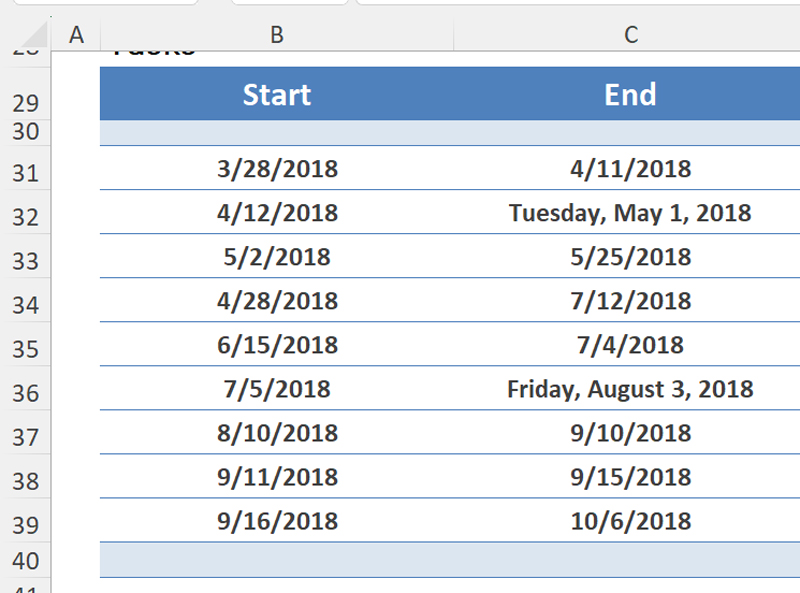 How to Copy a Format for Excel Worksheet Columns and Rows