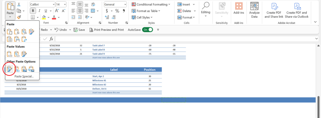 How to Copy a Format for Excel Worksheet Columns and Rows