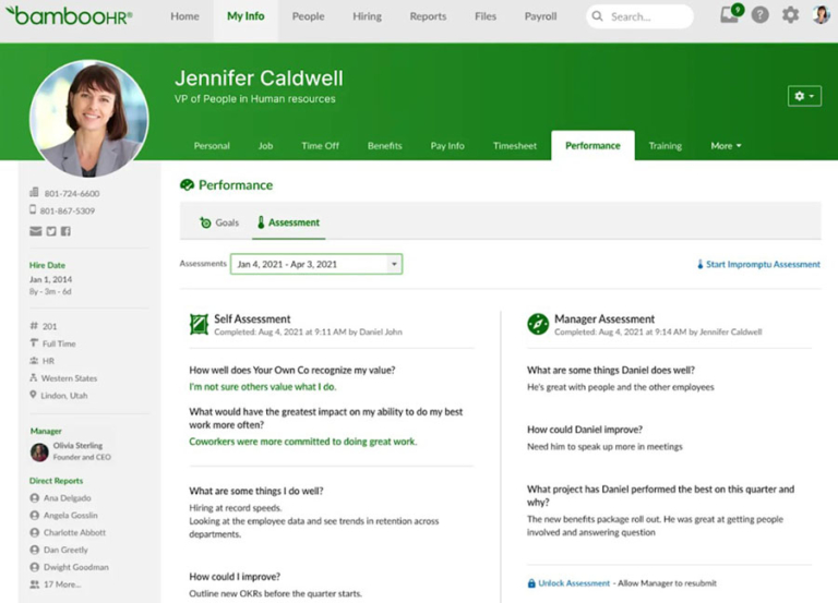 BambooHR Review: Pricing, Features, Pros and Cons