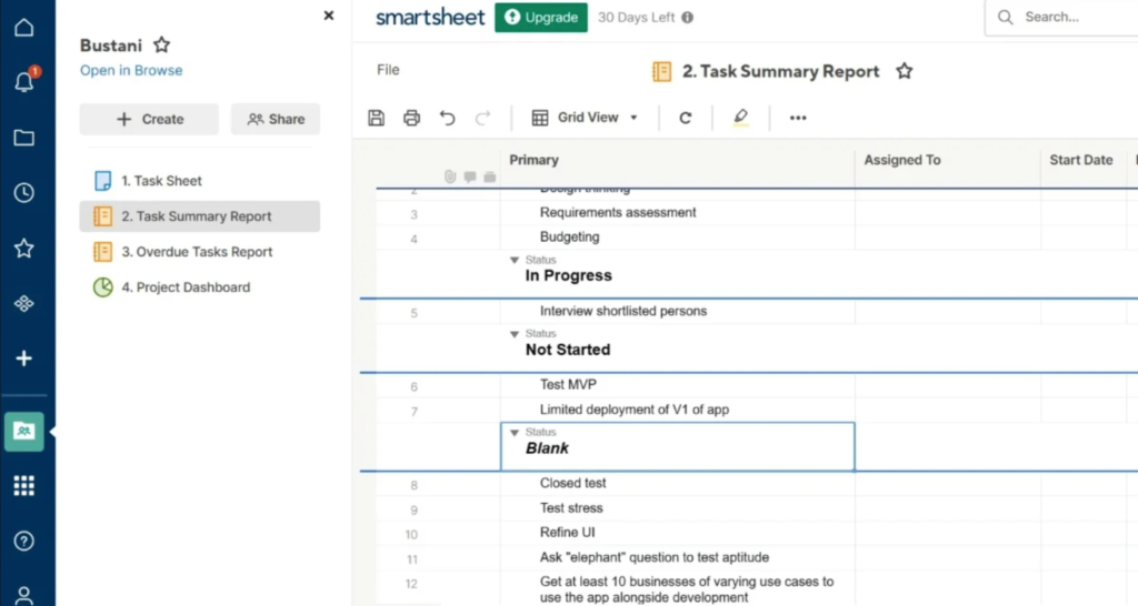 Smartsheet Review: Features, Pricing & Alternatives
