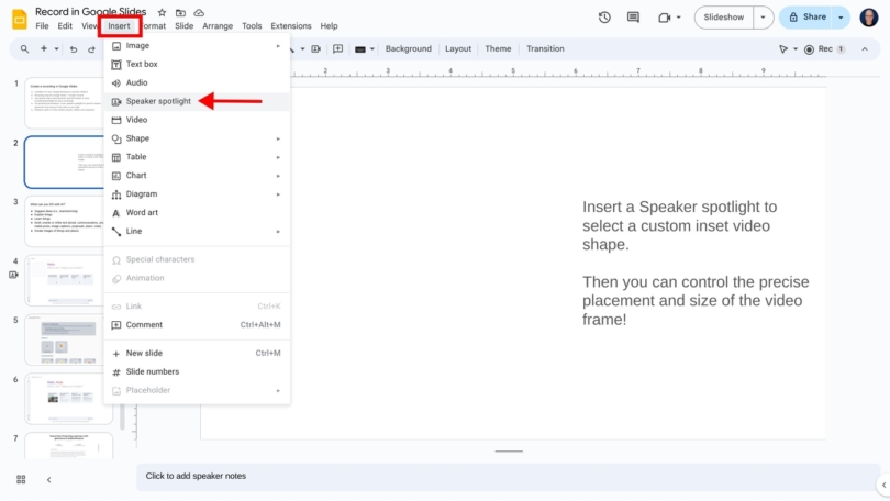 How to Record a Video Presentation With Google Slides