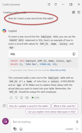 Can Microsoft Copilot Write Simple SQL Commands for You?