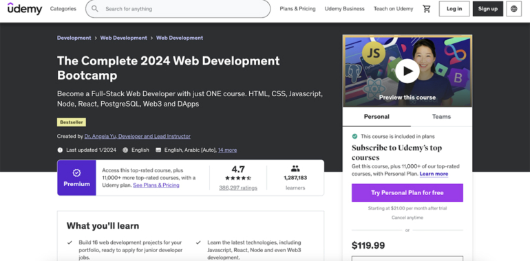 The 5 Best Web Development Courses Worth Taking in 2024