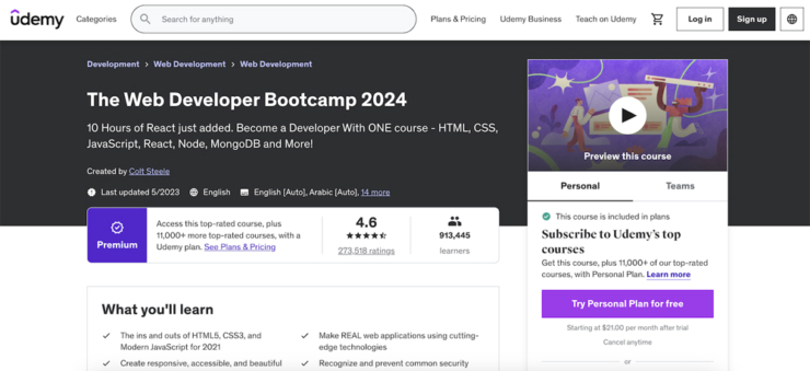 The 5 Best Web Development Courses Worth Taking In 2024