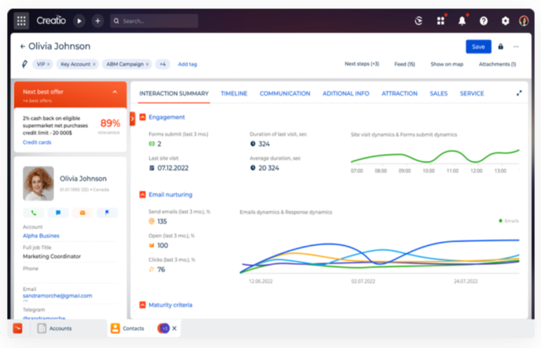 Creatio CRM Review: Features, Pricing and Benefits
