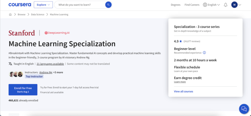 The 5 Best Machine Learning Courses for 2024