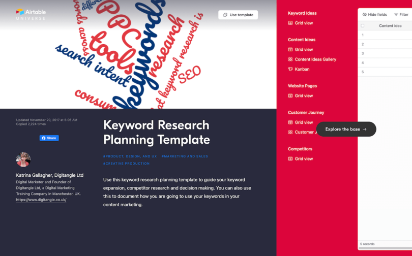 11 Free Keyword Research Templates to Streamline SEO
