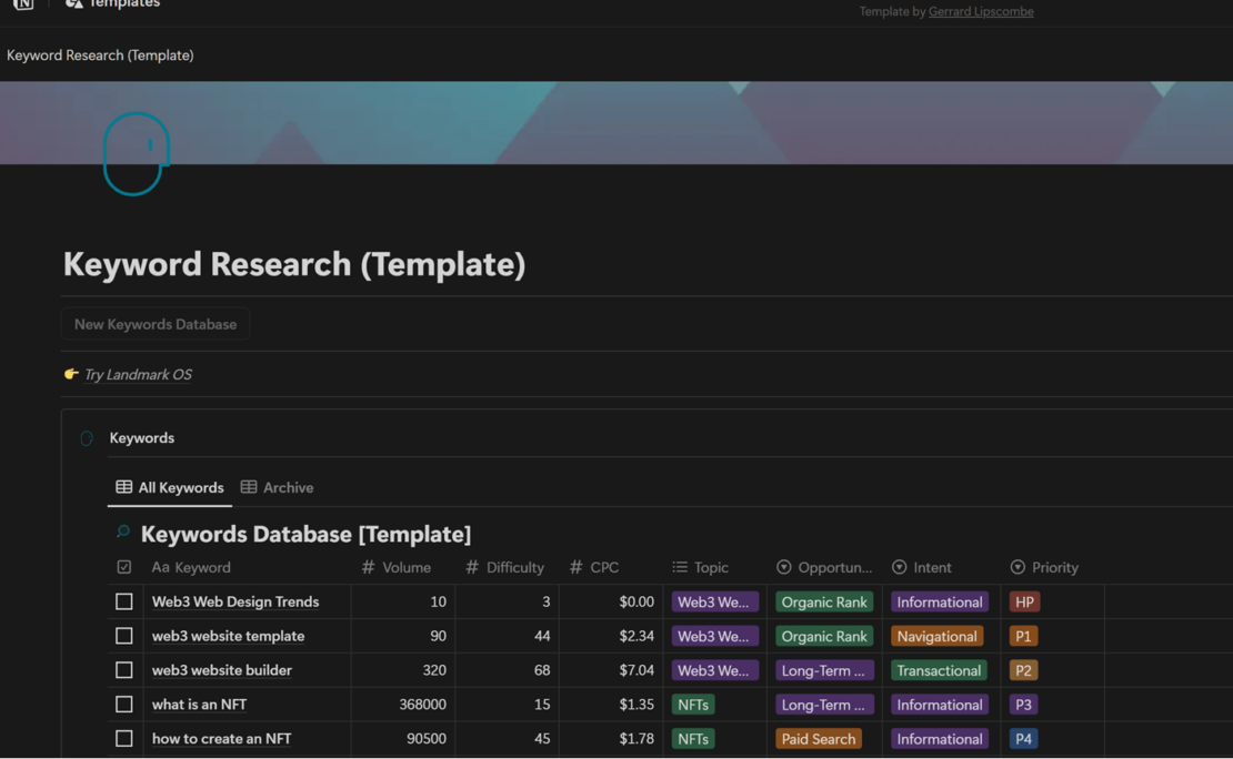 11 Free Keyword Research Templates to Streamline SEO