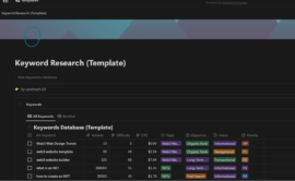 11 Free Keyword Research Templates to Streamline SEO