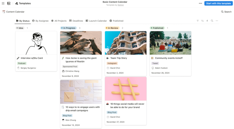 9 Easy Content Calendar Templates You Can Use for Free