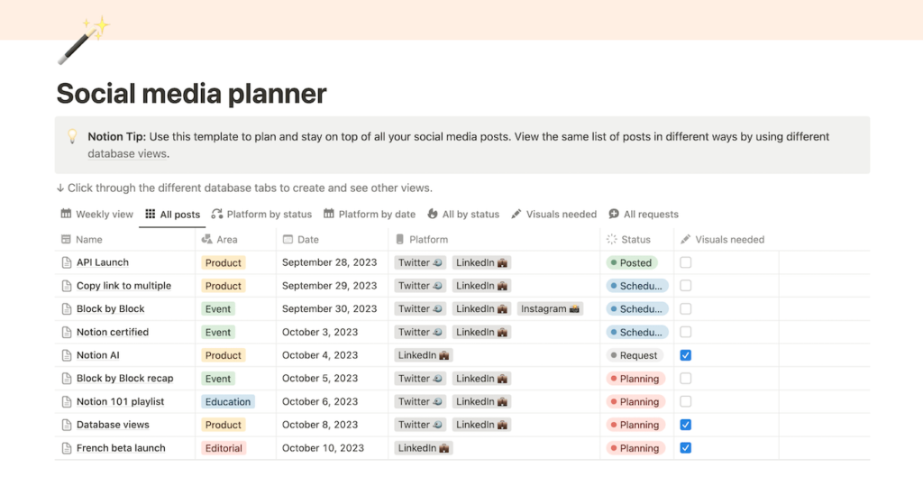 10 Social Media Planners You Can Start Using Today [FREE]