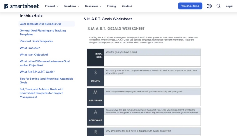 8 Goal Setting Templates for Making Real Progress