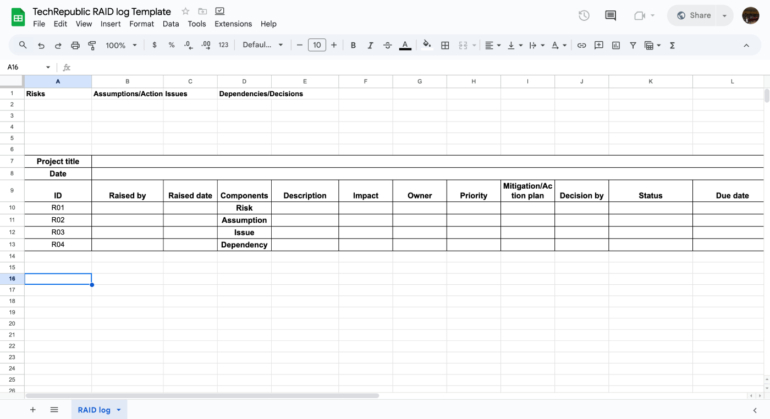 What Is a RAID Log? Definition, Benefits, and Templates