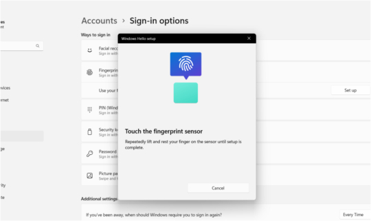 How to Add Fingerprint Authentication to Your Windows 11 Computer