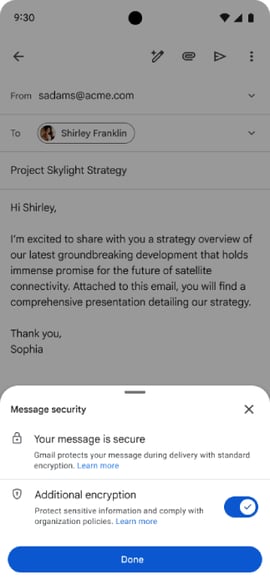 Google Rolls Out End-to-End Encryption to Eligible Gmail Users on Mobile