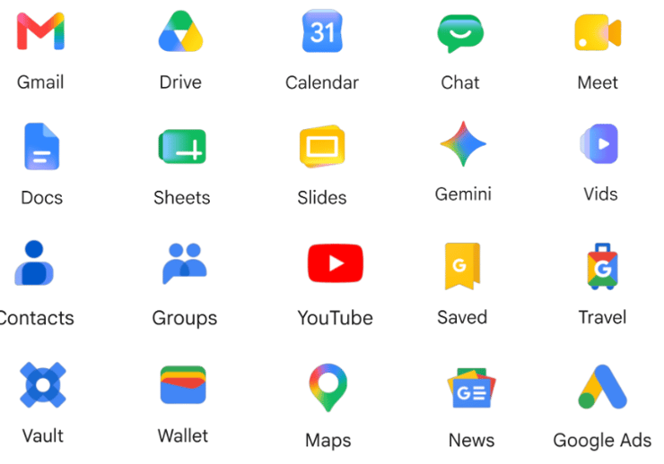 Google Workspace Icons Get New Look on Android, iOS, and Web